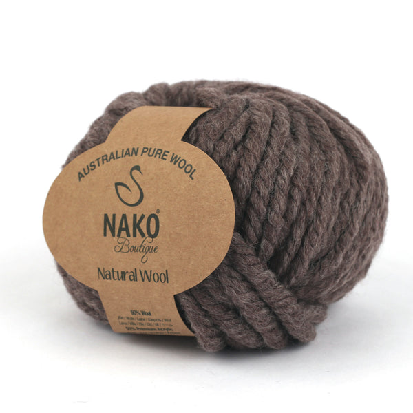 Nako Natural Wool Knitting Crochet Yarn [100g] – SCYarn
